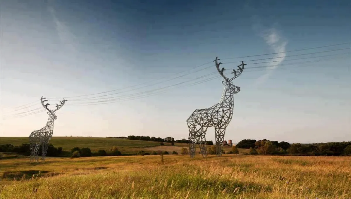 Herds of Deer-Shaped Power Lines | Next Nature