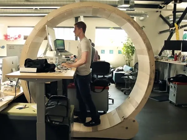 The Human Hamster Wheel Desk | Next Nature